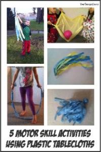 5 Gross Motor and Coordination Activities Using Plastic Tablecloths ...