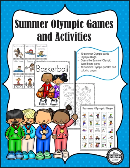 Summer Olympic Games Freebie Activity - Your Therapy Source