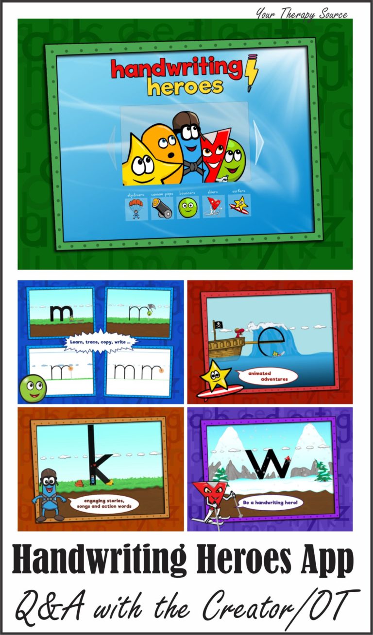 New Handwriting App - Handwriting Heroes Created By an OT - Your ...