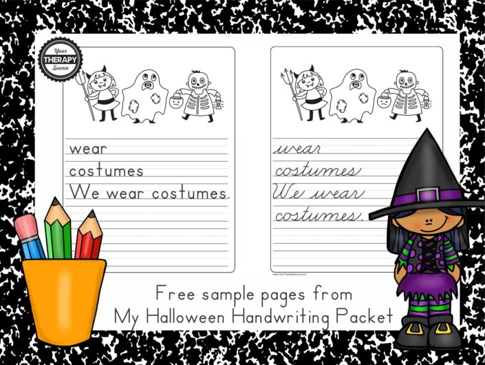 16 FREE Halloween Printables - Sensory Motor Skills - Your Therapy Source