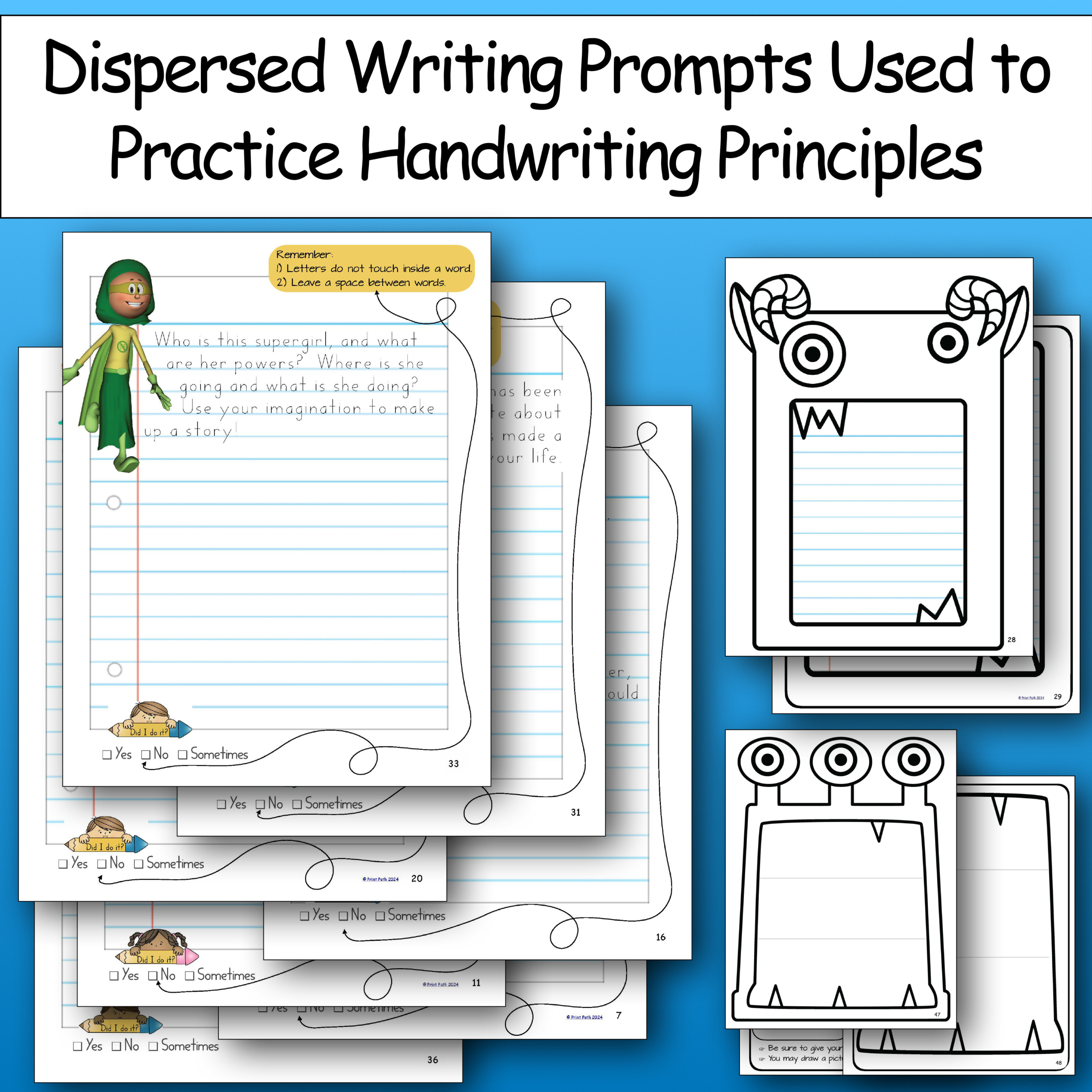 Raise the Roof 3rd - 5th Grade HWT Style Font - Your Therapy Source