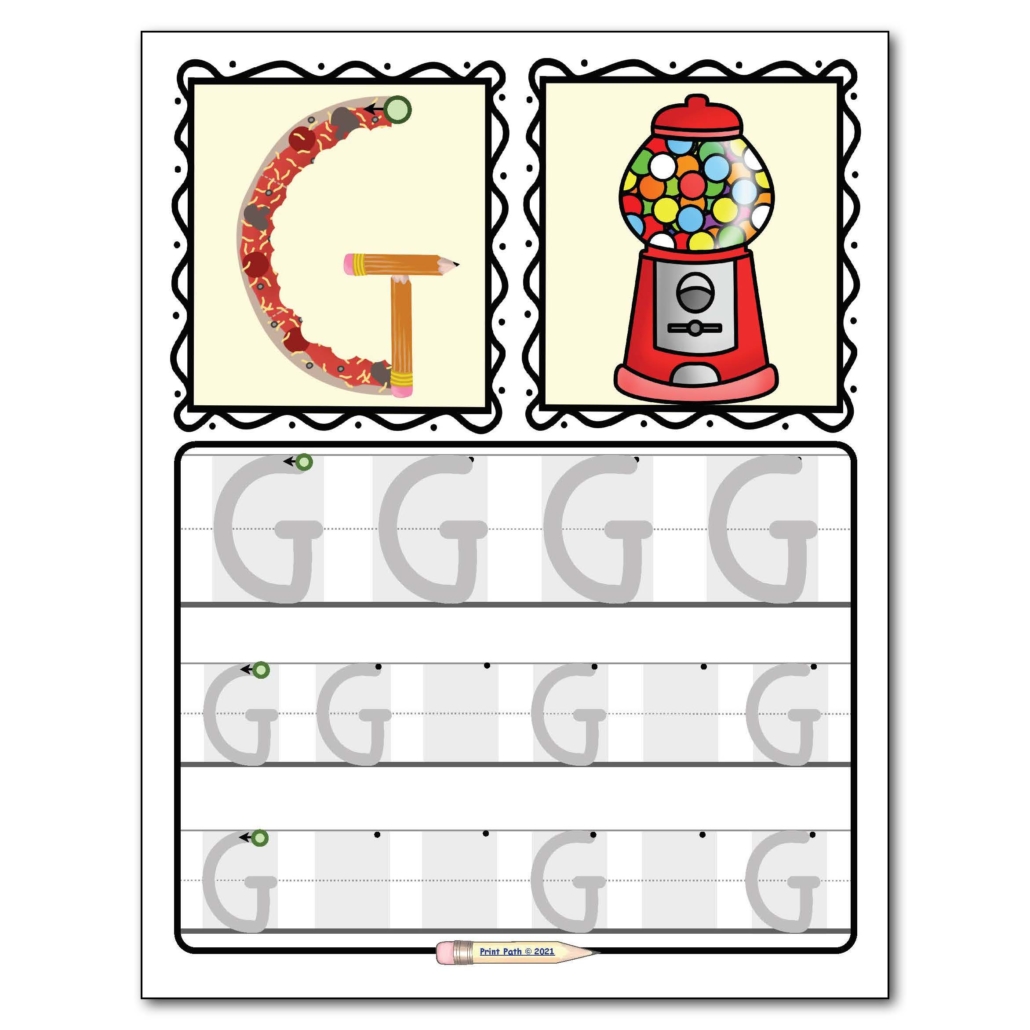 Preschool Handwriting Supported Writing of Capital Letters - Your ...