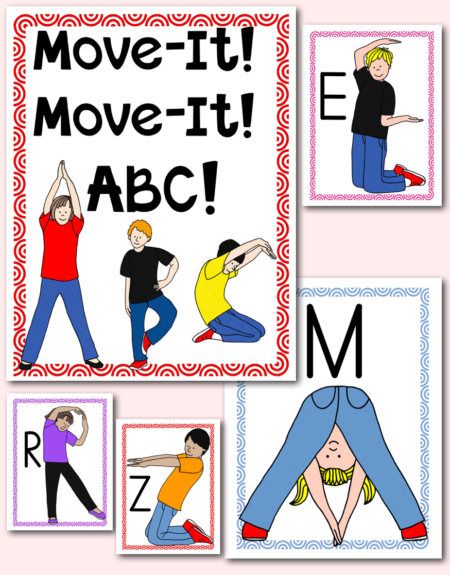 Alphabet Movement Cards - Multisensory Learning - Your Therapy Source