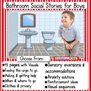 Bathroom Social Stories Boys OR Girls - Your Therapy Source