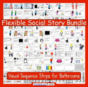 Bathroom Social Stories Boys OR Girls - Your Therapy Source