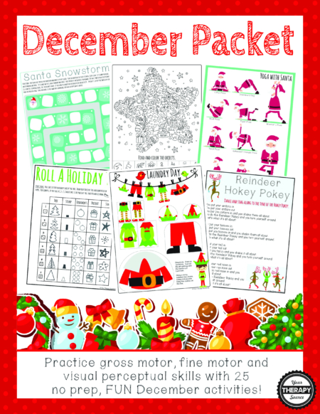 Sensory Motor Countdown to the Holidays - Your Therapy Source