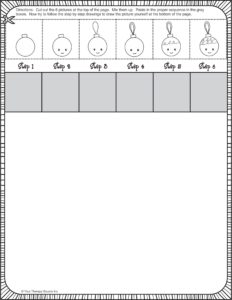 Cut, Sequence, Paste and Draw - Holiday Edition - Your Therapy Source