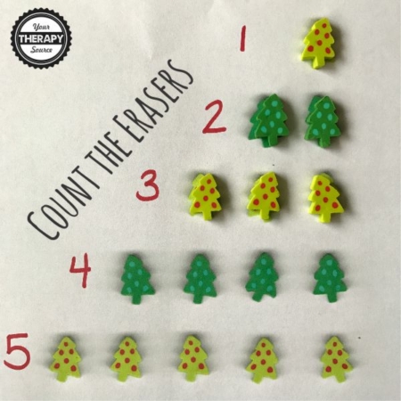 5 Ways to Play with Mini Erasers - Your Therapy Source