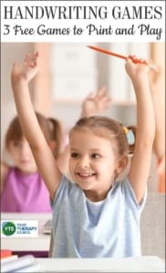 Handwriting Games to Print and Play - FREE - Your Therapy Source