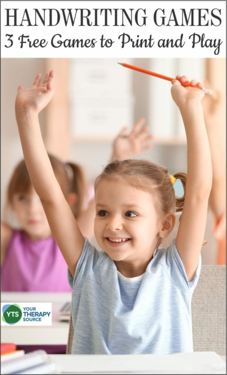 Handwriting Games to Print and Play - FREE - Your Therapy Source