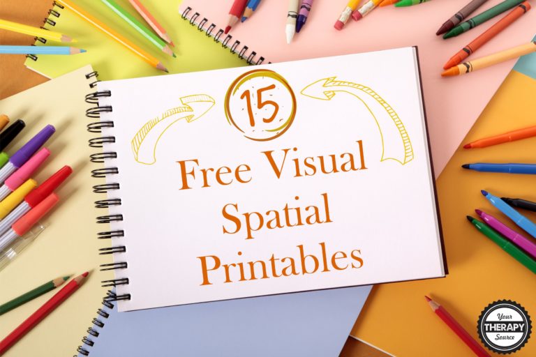 15 Free Visual Spatial Printables - Your Therapy Source