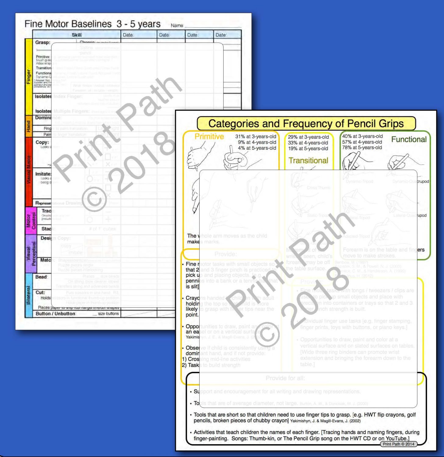 Occupational Therapy Fine Motor Baselines - Revised 2018 - Your Therapy ...