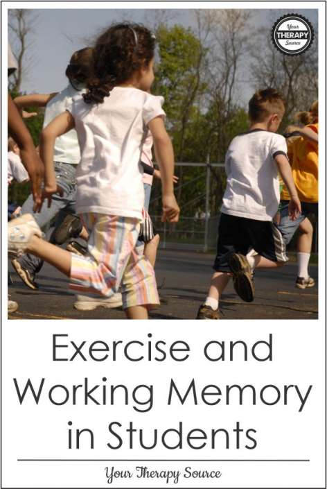 Exercise and Working Memory in School Children - Your Therapy Source