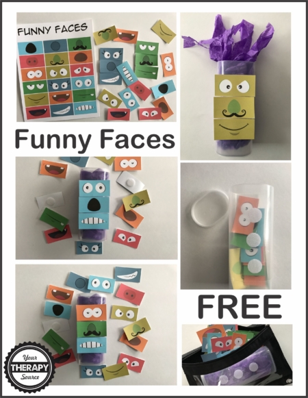 Funny Faces Freebie - Your Therapy Source