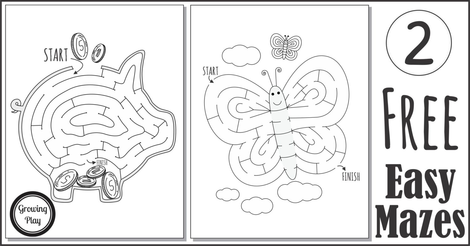 Easy Mazes - Freebie! - Your Therapy Source