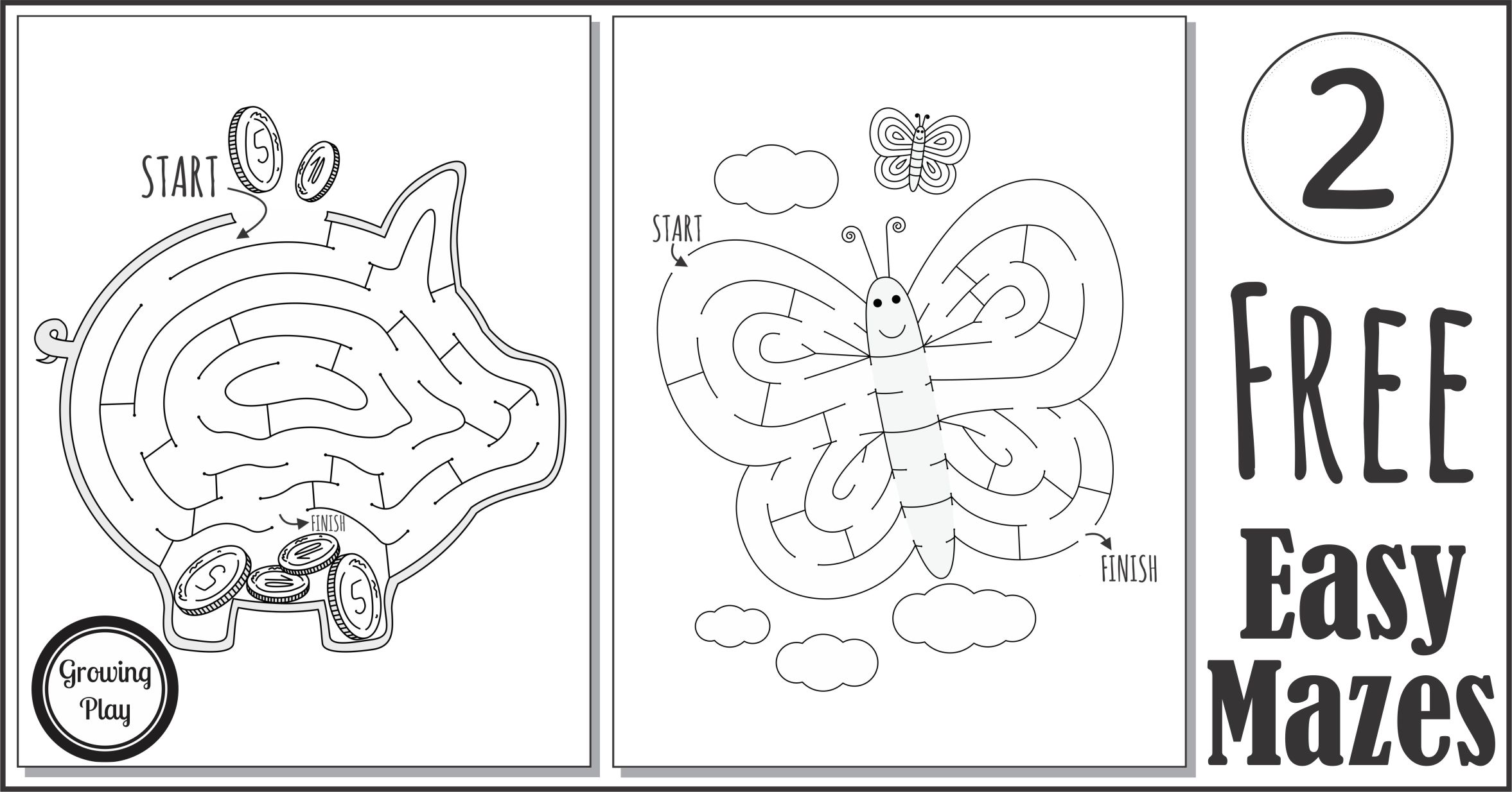 Easy Mazes - Freebie! - Your Therapy Source