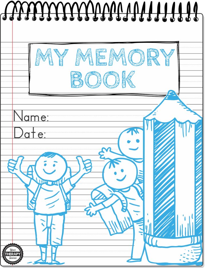 My Memory Book - Handwriting and Drawing Practice - Your Therapy Source