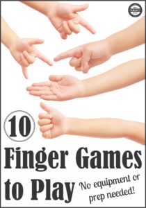 Finger Games to Play with Kids - Your Therapy Source