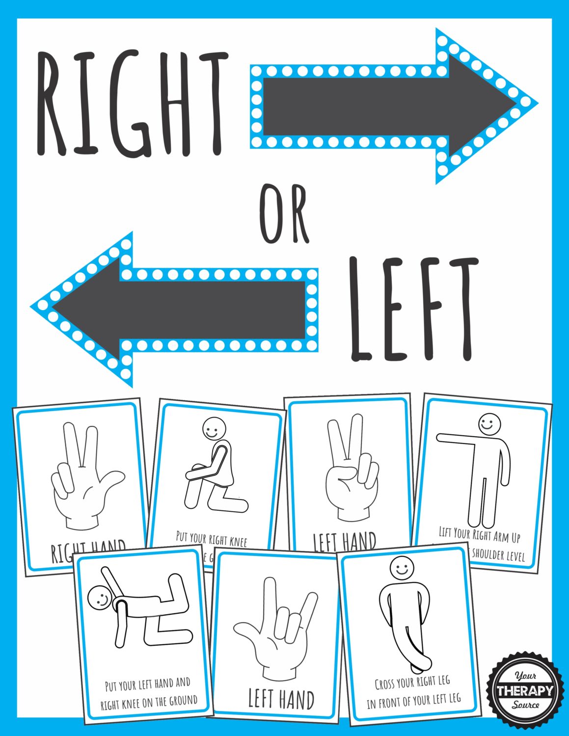 Right or Left Games - Practice Right Left Discrimination - Your Therapy ...