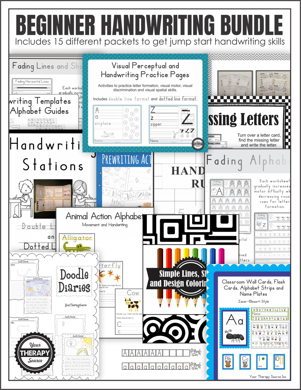 Beginner Handwriting Collection - Your Therapy Source