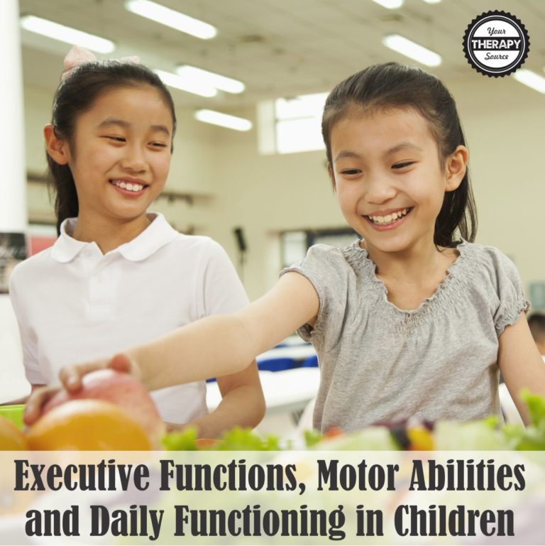 Executive Functions, Motor Abilities and Daily Functioning in Children ...