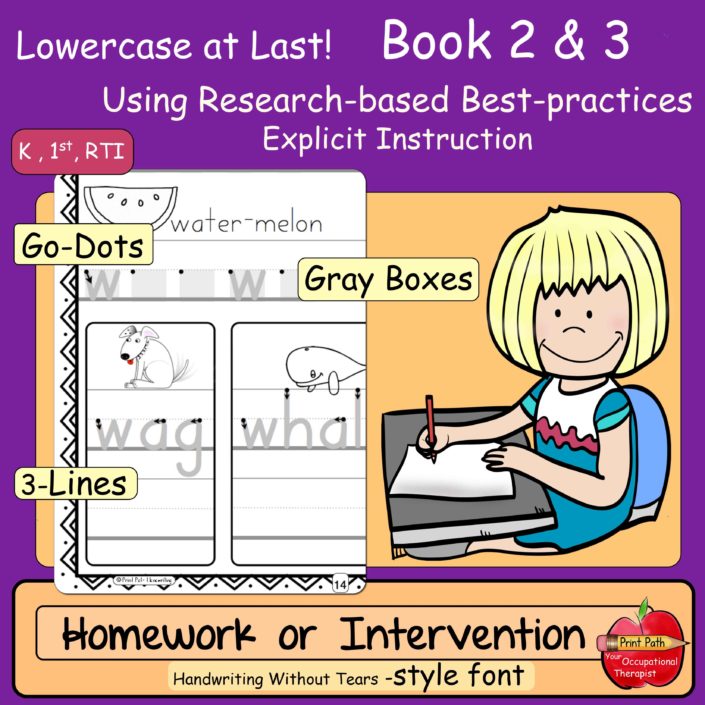 Handwriting Bundle - HWT Style Font - Your Therapy Source