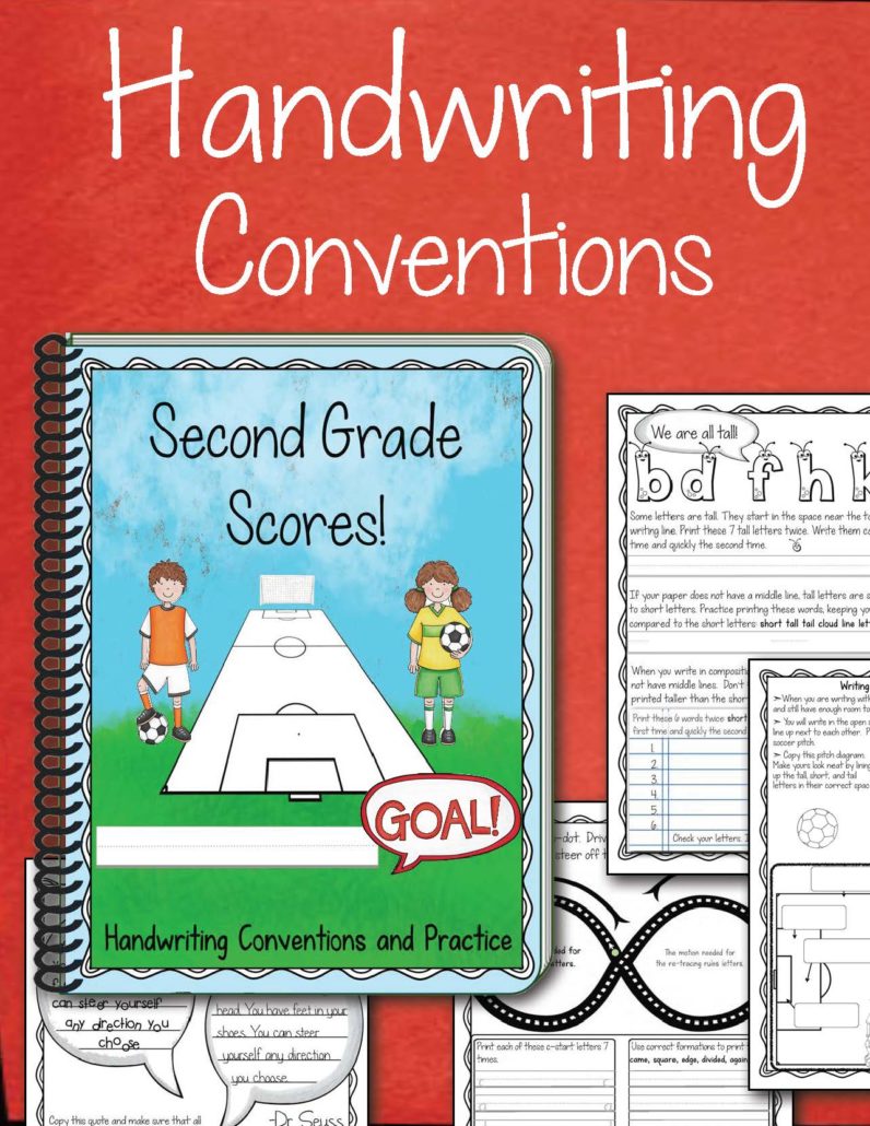 Handwriting Superstars 2nd Grade Conventions HWT Style Font - Your ...