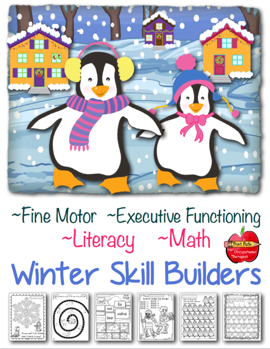 Winter Skill Builders: Integrated Fine-Motor, Literacy, Math, Executive ...