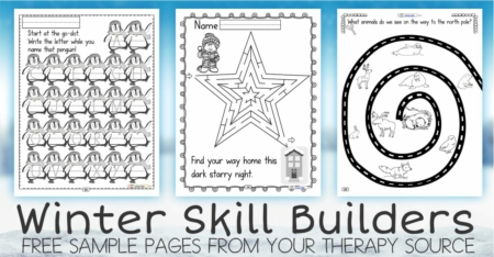Winter Fine Motor Activities and Executive Function Freebie - Your ...