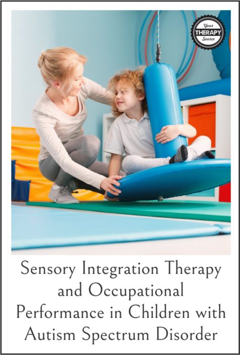Sensory Integration Therapy and Occupational Performance in Children ...