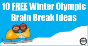 10 FREE Winter Olympic Brain Break Ideas - Your Therapy Source