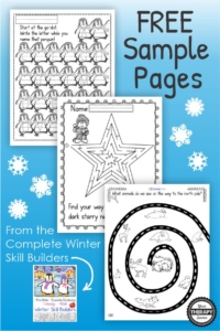 Winter Fine Motor Activities and Executive Function Freebie - Your ...
