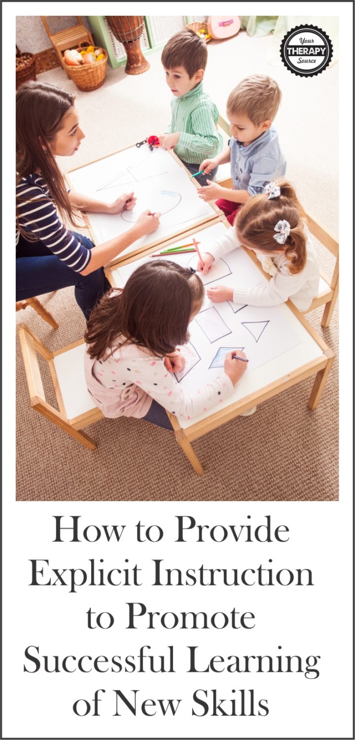 How to Provide Explicit Instruction to Promote Successful Learning of ...