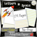 Adapted Handwriting Paper: Highlighted for Dysgraphia, Motor Control ...