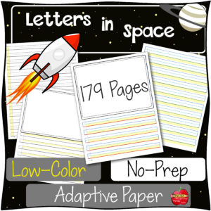 Adapted Handwriting Paper: Highlighted for Dysgraphia, Motor Control ...