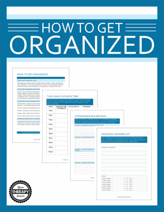 How to Be An Organized Student - Your Therapy Source
