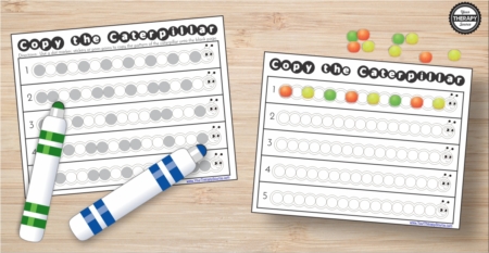 Copy the Caterpillar Visual Spatial and Visual Motor Activity Freebie ...