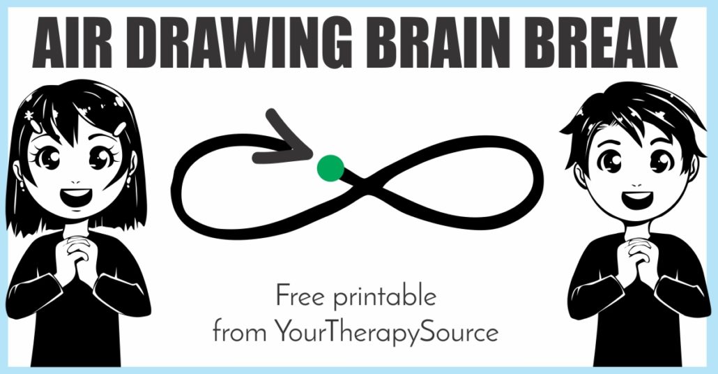 Air Drawing Brain Break Freebie - Your Therapy Source