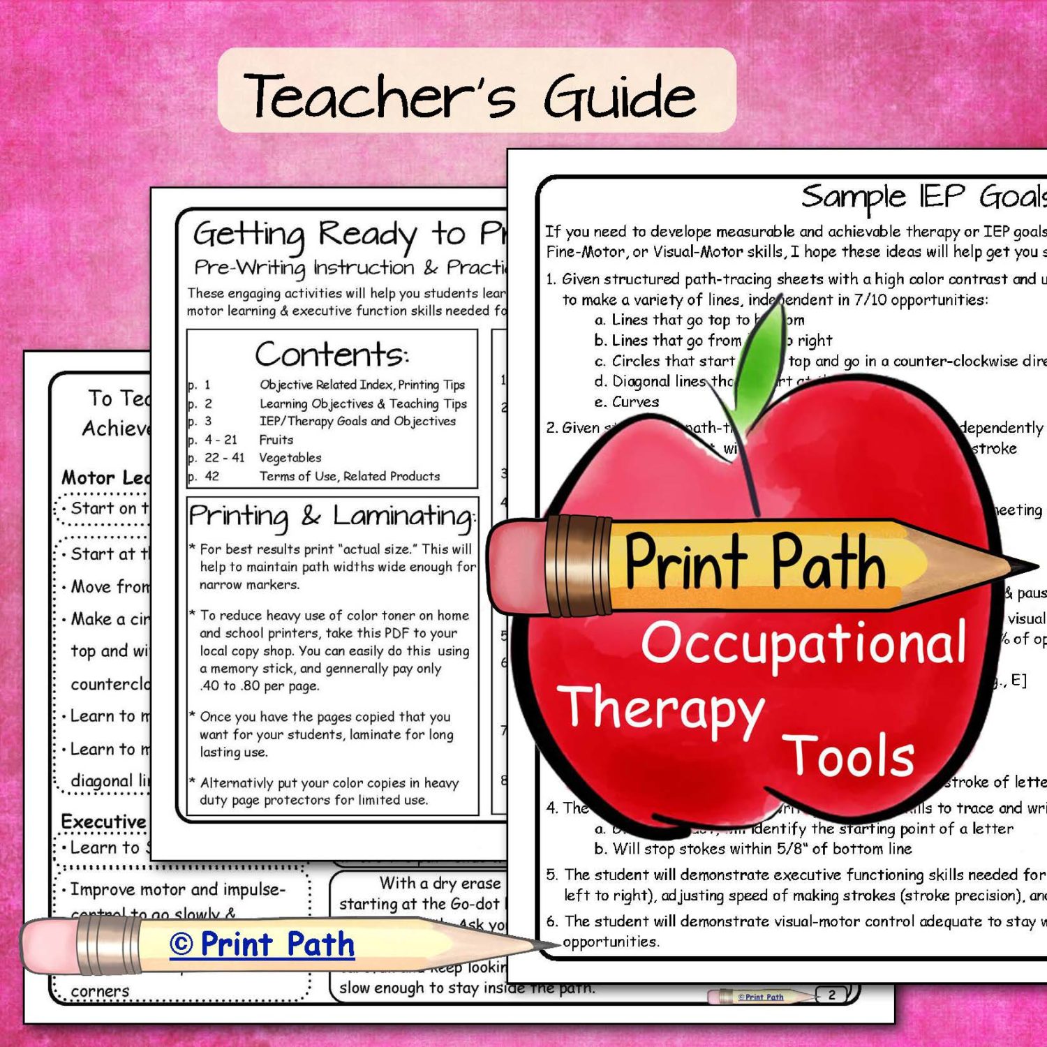 Pre-Handwriting Fruits Vegetables, Garden, and Snacks ~ 8 Essential ...