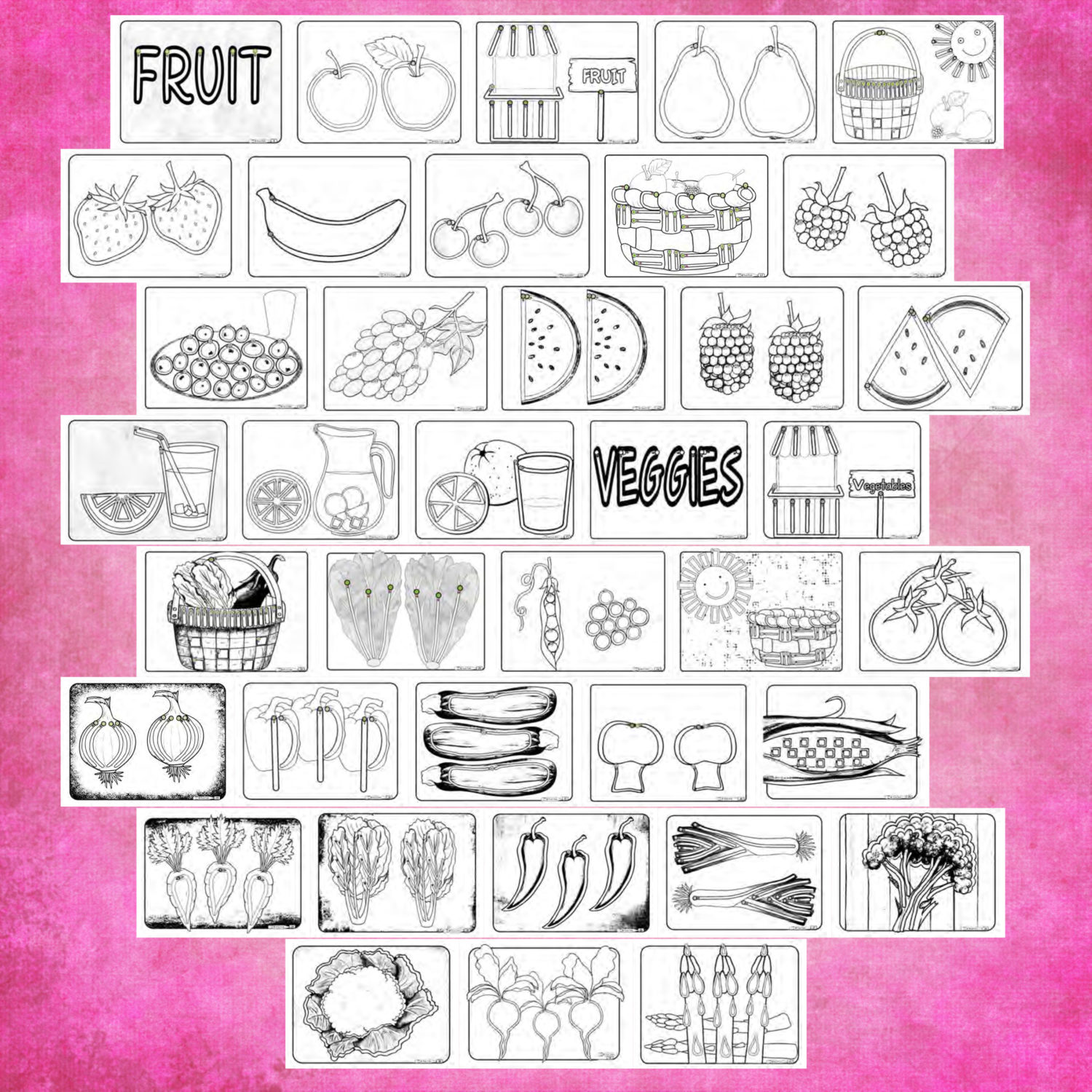 Pre-Handwriting Fruits Vegetables, Garden, and Snacks ~ 8 Essential ...