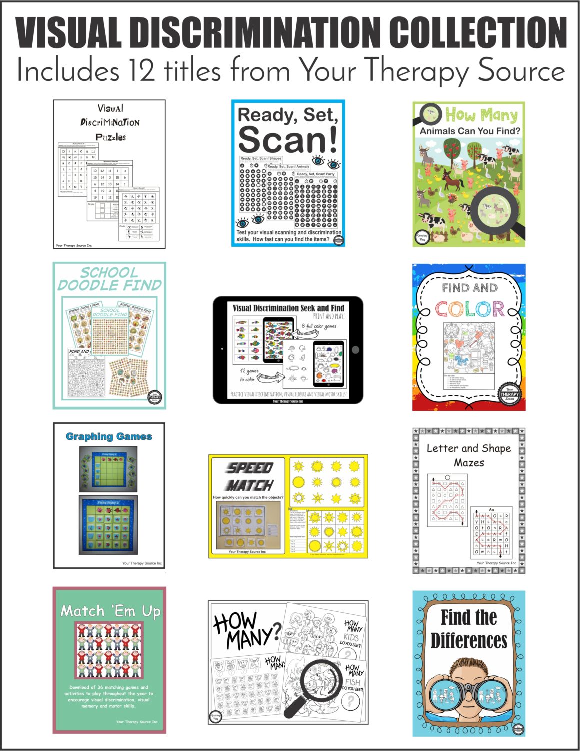 Visual Discrimination Activities for Children - Your Therapy Source