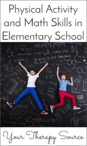 Physical Activity and Math Skills in Elementary School - Your Therapy ...