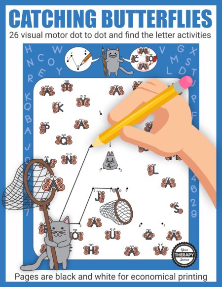 Can you catch the correct butterflies? Visual Motor Activity - Your ...
