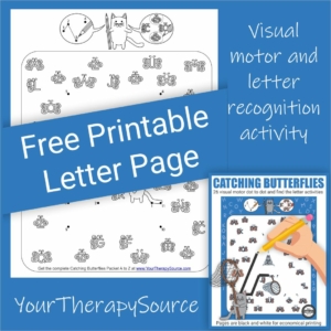 Can you catch the correct butterflies? Visual Motor Activity - Your ...