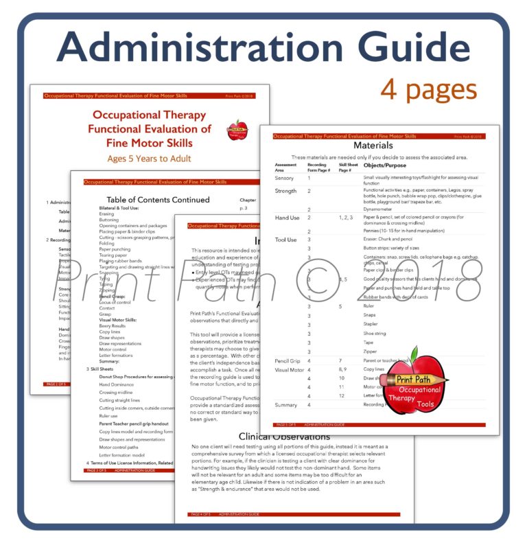 Fine Motor Skills Assessment for OT - Your Therapy Source