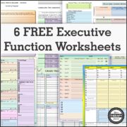 6 FREE Executive Functioning Activity Worksheets - Your Therapy Source