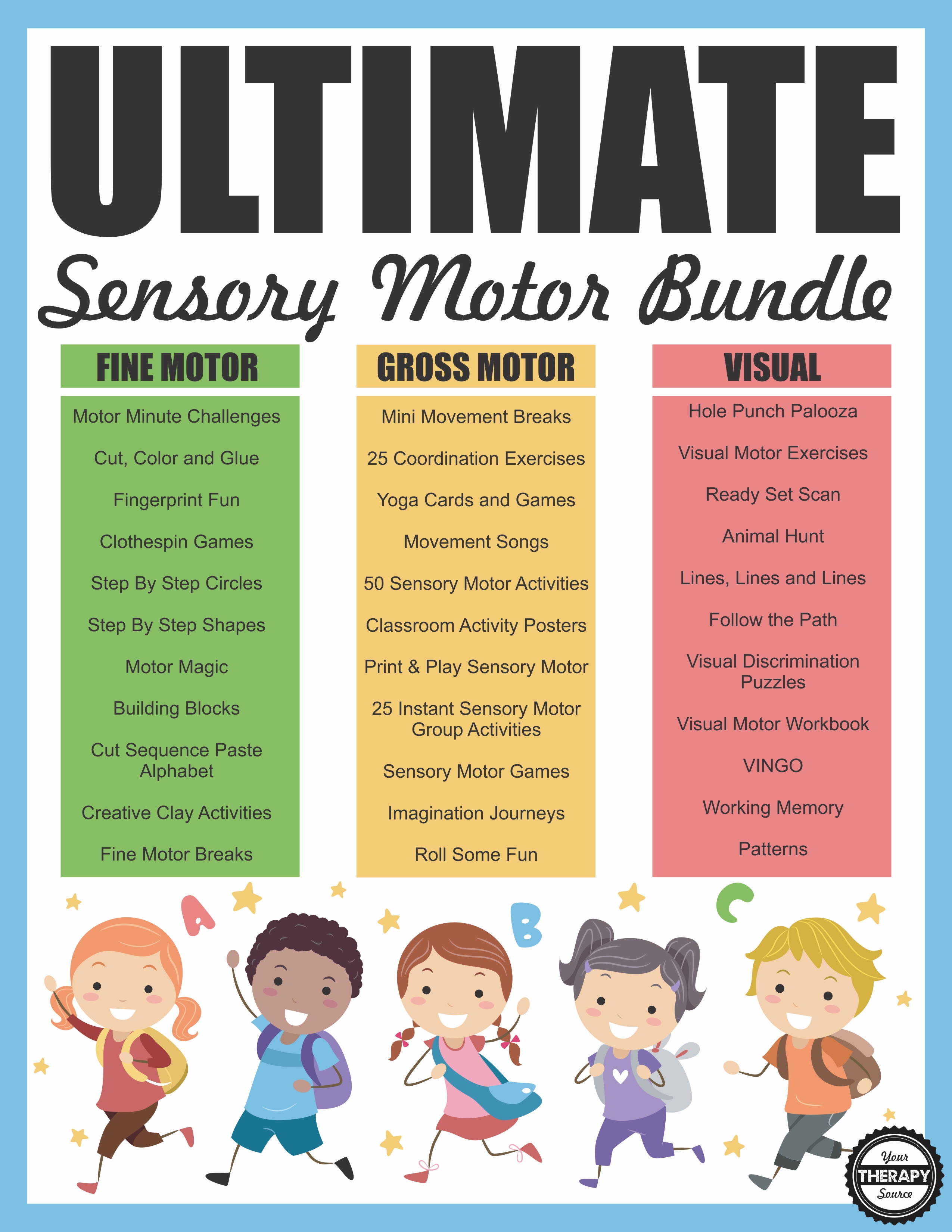 ULTIMATE Sensory Motor Bundle Your Therapy Source ULTIMATE Sensory Motor Bundle Your Therapy Source