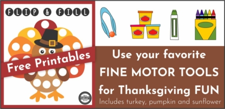 Thanksgiving Fine Motor FUN- Free Printable Mini Pack - Your Therapy Source