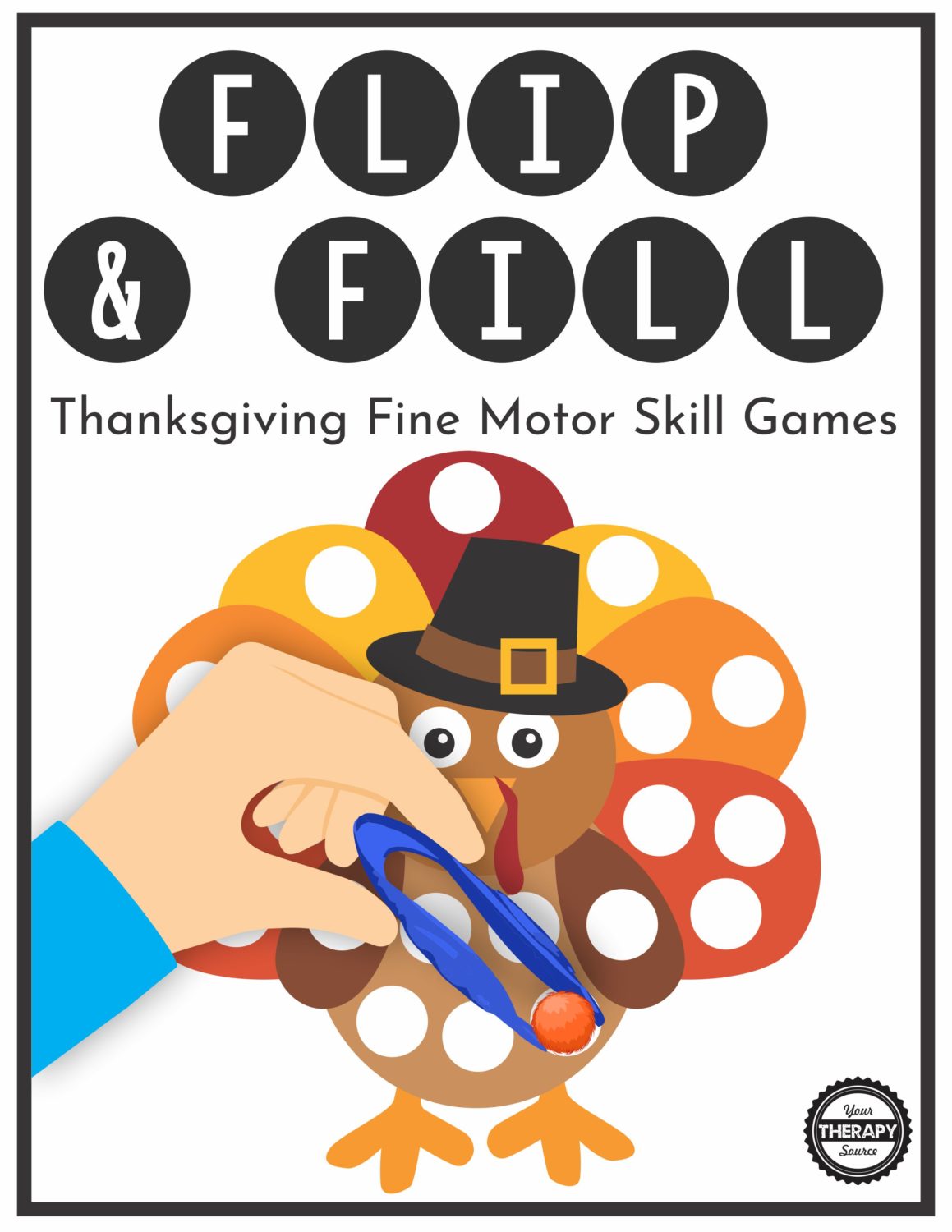 Thanksgiving Fine Motor FUN- Free Printable Mini Pack - Your Therapy Source