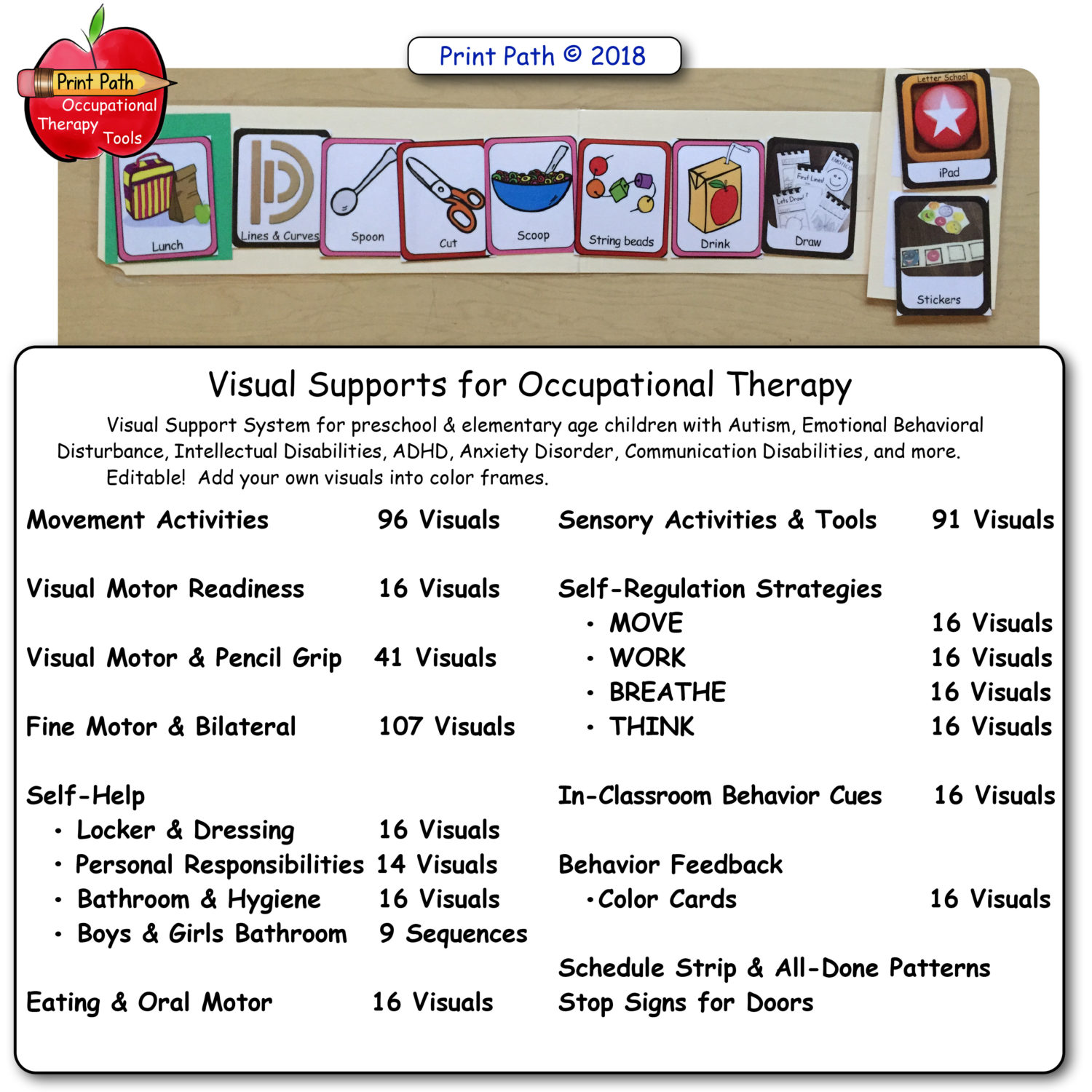 Visual Supports for Occupational Therapy - Your Therapy Source